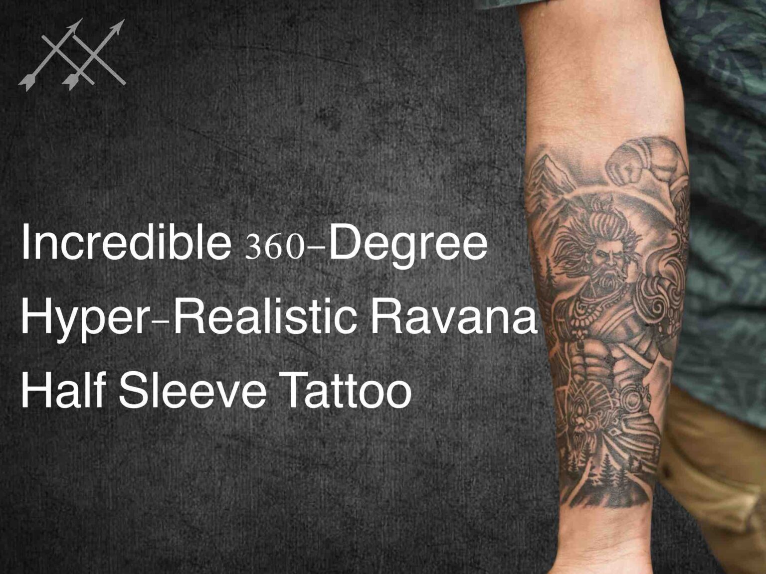 Incredible 360-Degree Hyper-Realistic Ravana Half Sleeve Tattoo at ...
