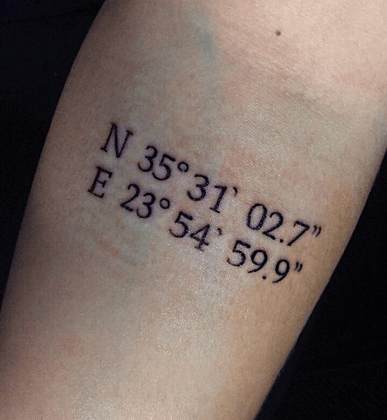 Travel inspired tattoo ideas - compass, map and world explorer themes